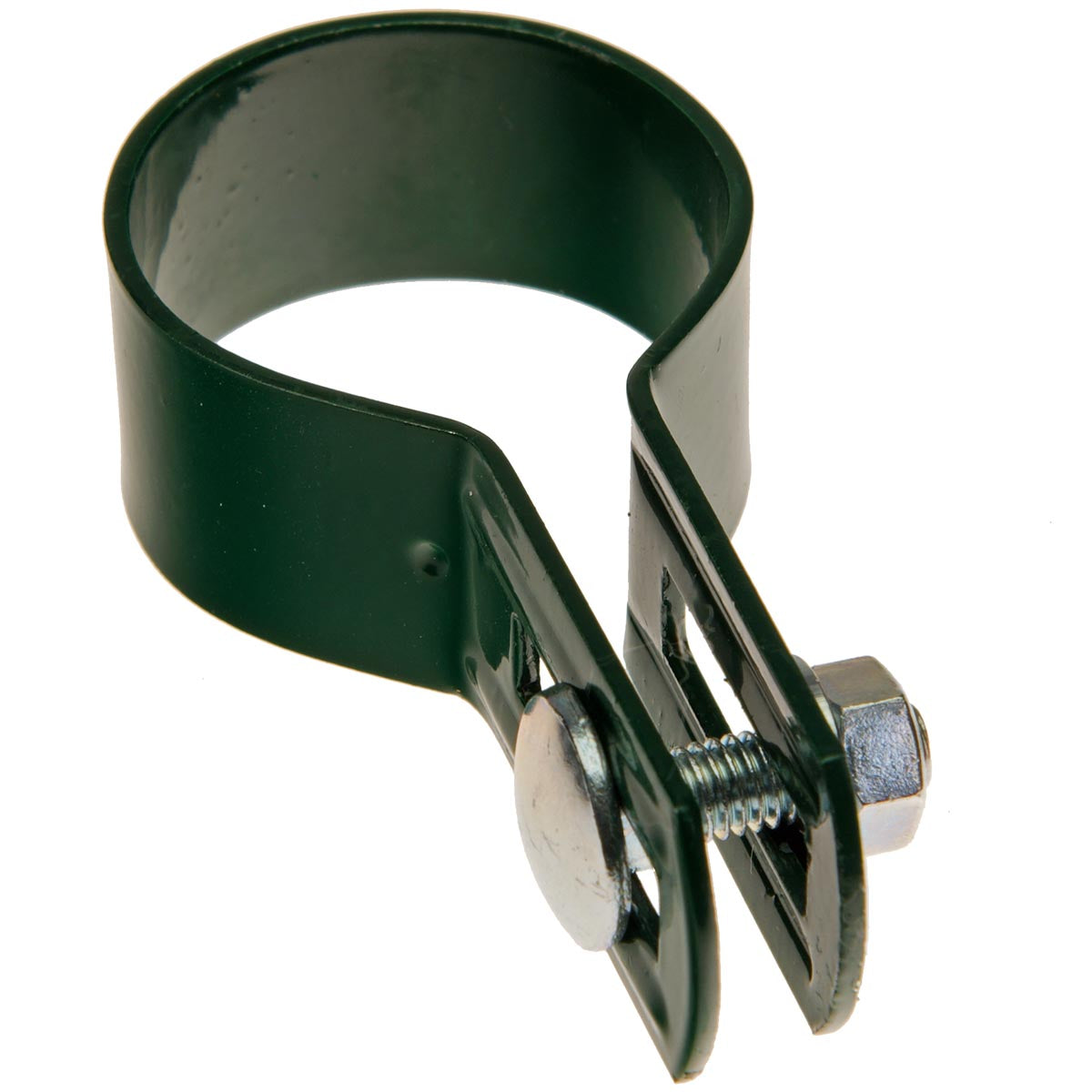 Strut clamp round Ø3.8cm fastening clamp for fence construction in gre