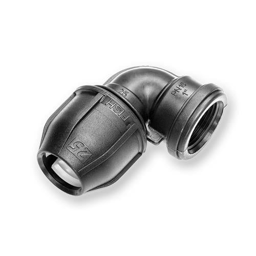 PE elbow IG 25mm x 1 inch pressure 16 bar for connecting PE pipes 25-B